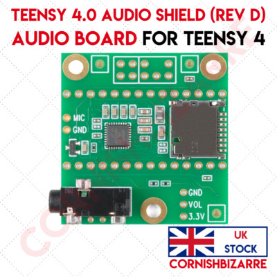 TEENSY 4.0 AUDIO SHIELD (REV D) AUDIO BOARD FOR TEENSY 4 DEV BOARD - UK ...