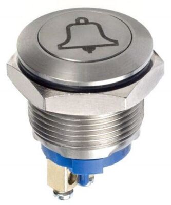 Single Pole Single Throw (SPST) Momentary Push Button Switch, IP65 ...
