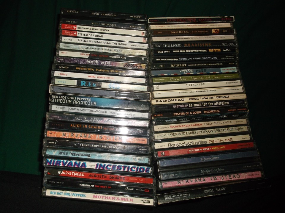 My CD Collection - Lot of 45 CDs - GRUNGE, ROCK, METAL, ETC. - Read ...