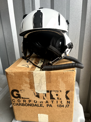 Gentex SPH-5 Helicopter Flight Helmet w/ Visor Earphones and Microphone ...