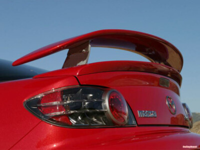 2004-2011 Mazda RX-8 RX8 Fiber Glass Primer Rear Wing Trunk Lid Spoiler ...