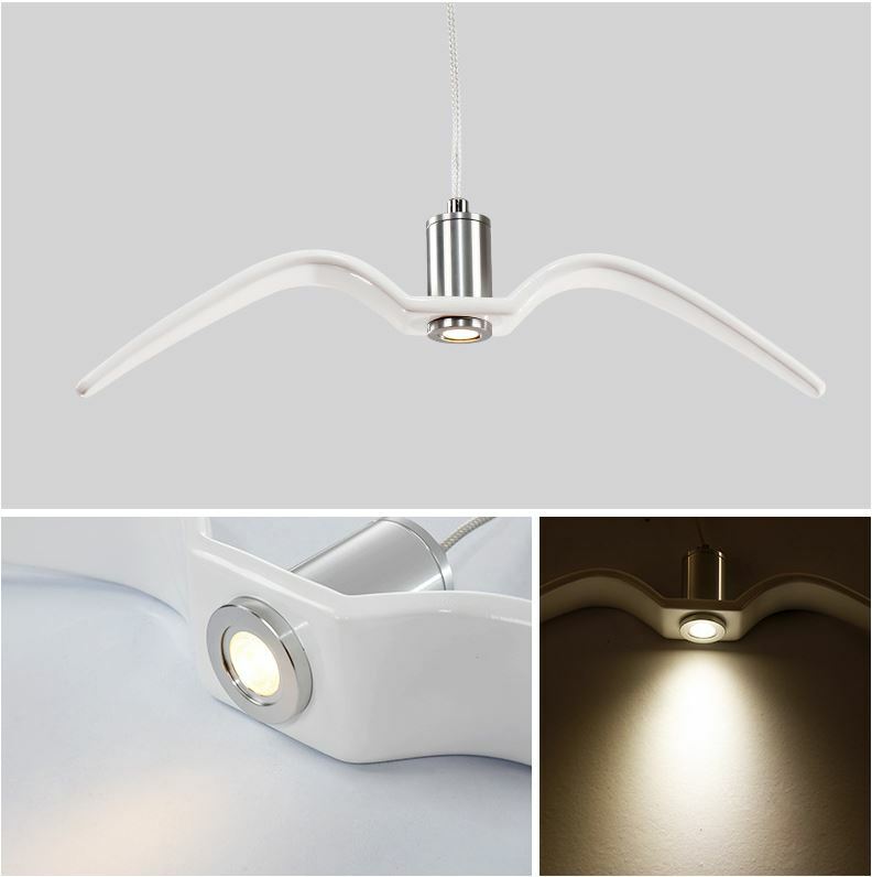 Modern Seagull Bird Ceiling Hanging Pendant Chandelier Hanging Animal ...