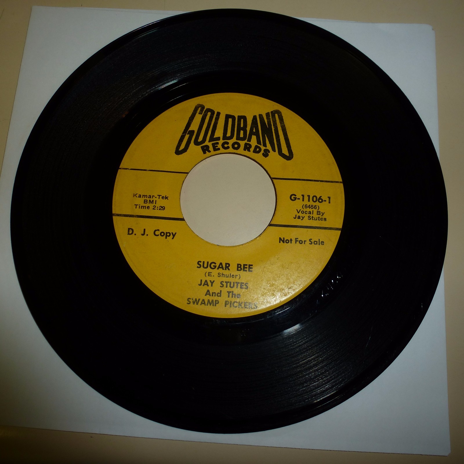 ROCKABILLY 45 RPM RECORD - JAY STUTES AND THE SWAMP PICKERS - GOLDBAND ...