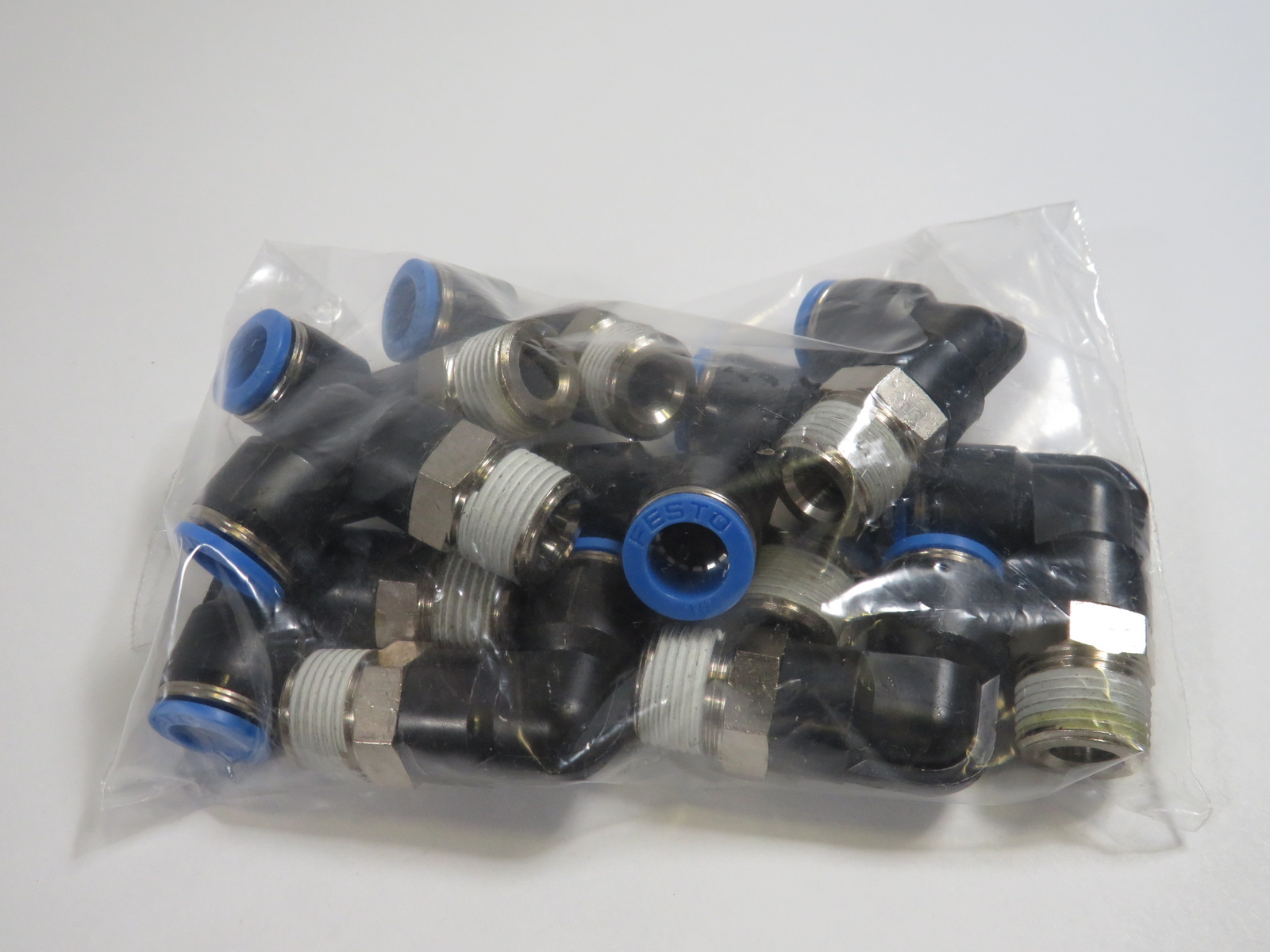 Festo 153052 QSL-3/8-10 Push-In L-Fitting R3/8" x 10mm Tube OD 10-Pk ...