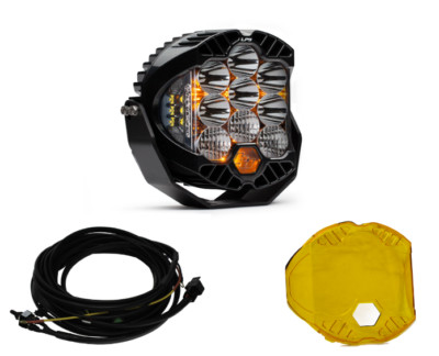 Baja Designs LP9 Pro Driving/Combo LED Light Kit w/ Wiring & Amber Rock ...