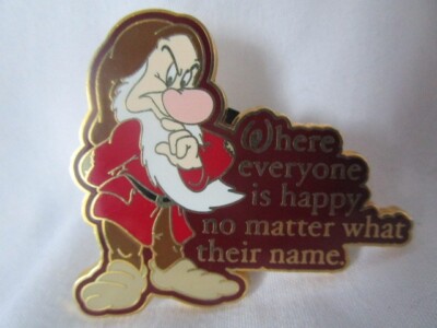 Disney Snow White - Grumpy - Pin | eBay