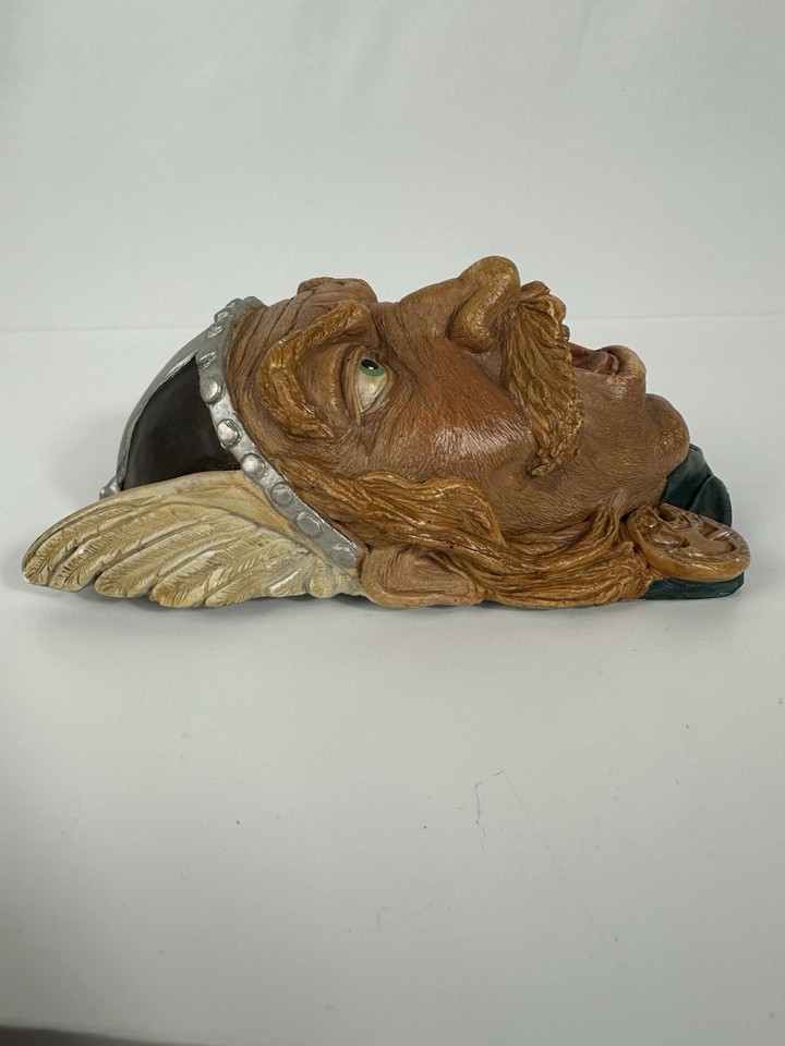 Rare Vintage Viking Chalkware Head Made In England | eBay UK