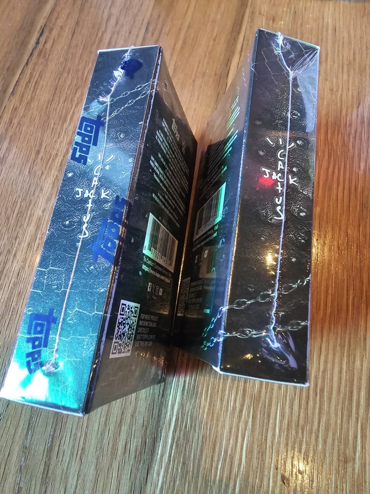 2)UNOPENED! Rare Topps Chrome WWE WORLD x Cactus Jack Travis Scott Box ...