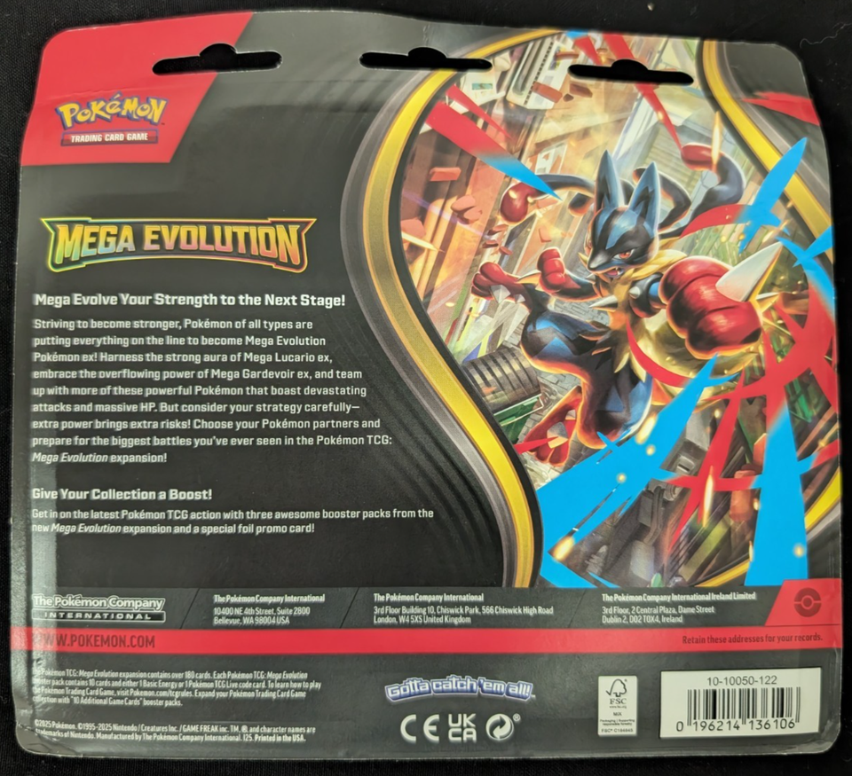 Mega Evolution Base 3 Pack Blister SEALED Psyduck MEP EN Promo #007 ...