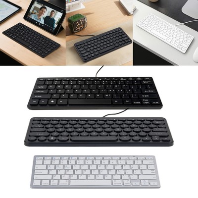 Mini USB Slim Wired 78 Keys Small Super Thin Compact Keyboard For ...