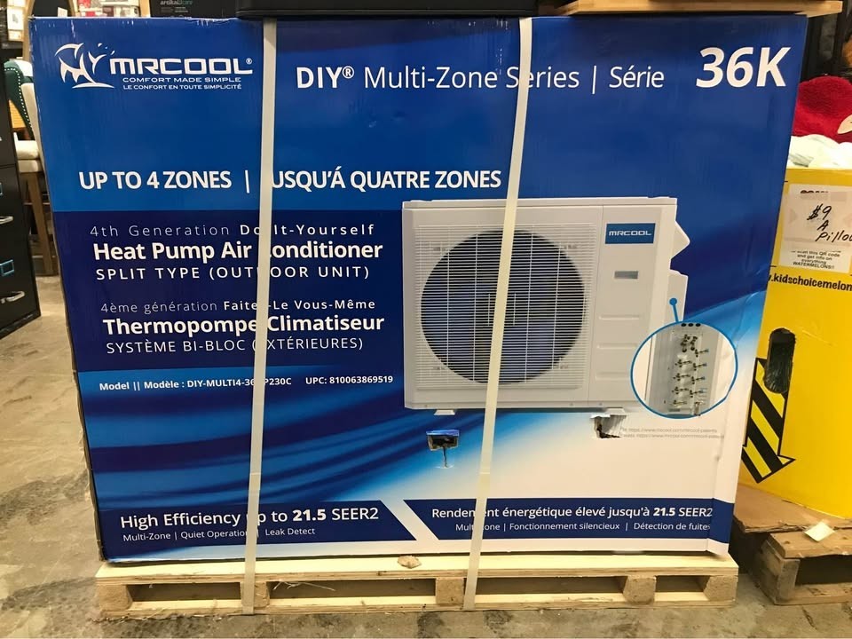 MRCOOL DIY 27K BTU Multi-Zone Mini-Split System With 3 9,000 BTU Wall Mount Unit | eBay
