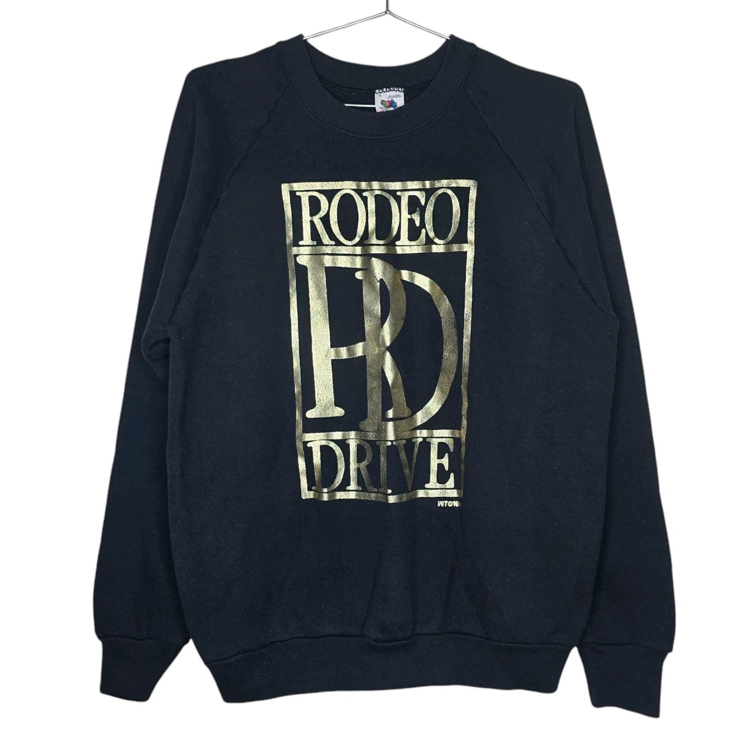 Vintage FOTL 80s Rodeo Drive Black & Gold Graphic Crewneck Sweatshirt ...