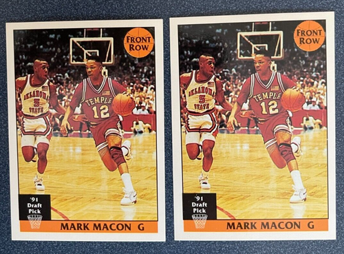 1991 Front Row Mark Macon #6 Promo (2) Temple | eBay