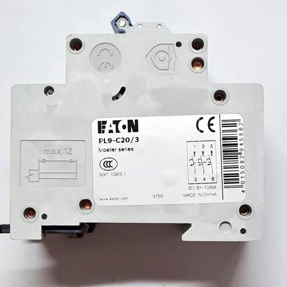 EATON Miniature Circuit Breaker PL9-C20/3 | eBay