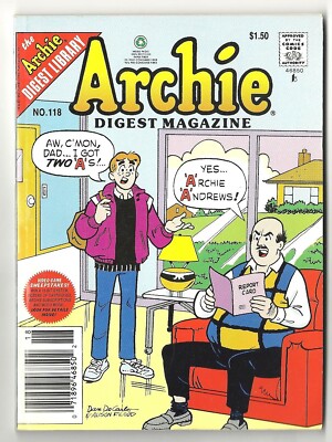 ARCHIE DIGEST MAGAZINE #118, Dec. 1992. Archie Tries to Explain His ...