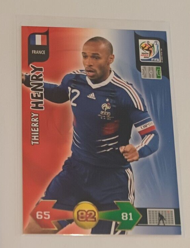 Carte Card Carta Thierry HENRY France PANINI FIFA WORLD CUP SOUTH ...