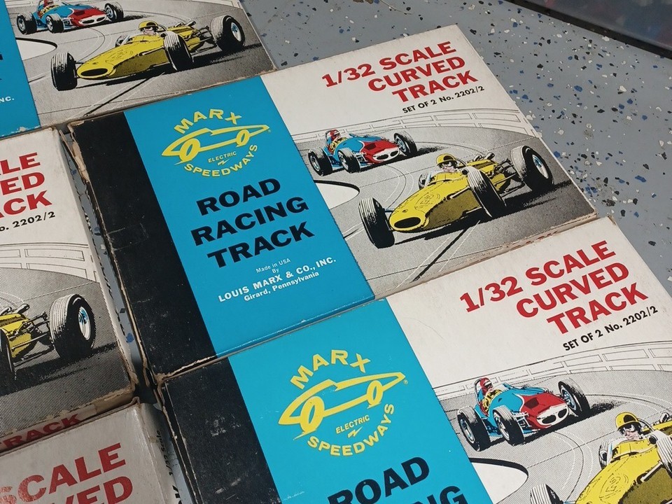 Vintage Marx Electric Speedways Road Racing Track Lot - NOS - | eBay