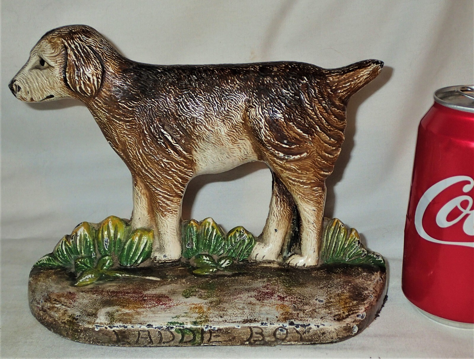 ANTIQUE HUBLEY LADDIE BOY CAST IRON PRESIDENT HARDING DOG ART STATUE ...