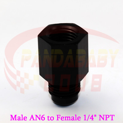 Straight Male AN6 -6 6AN 6-AN To Female 1/4" 1-4in NPT Fitting Oil Hose ...