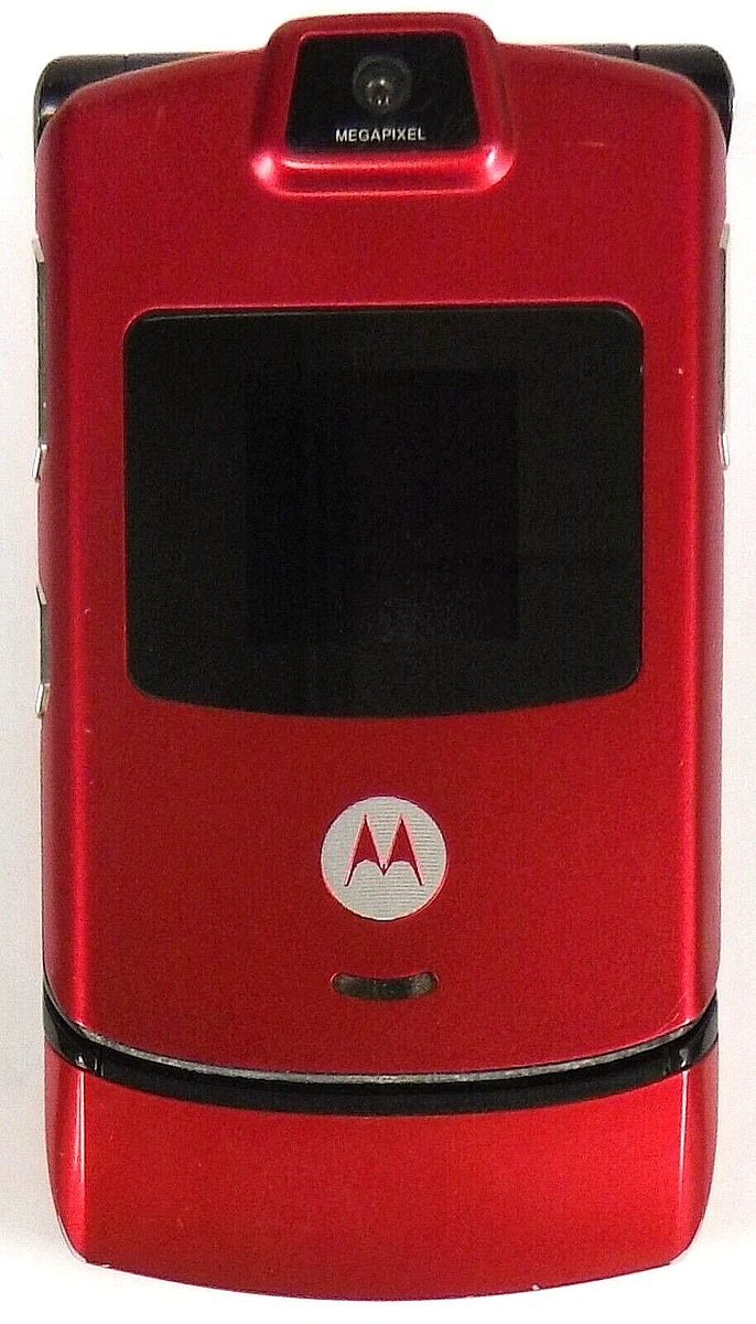 Motorola Razr Flip Phone Red