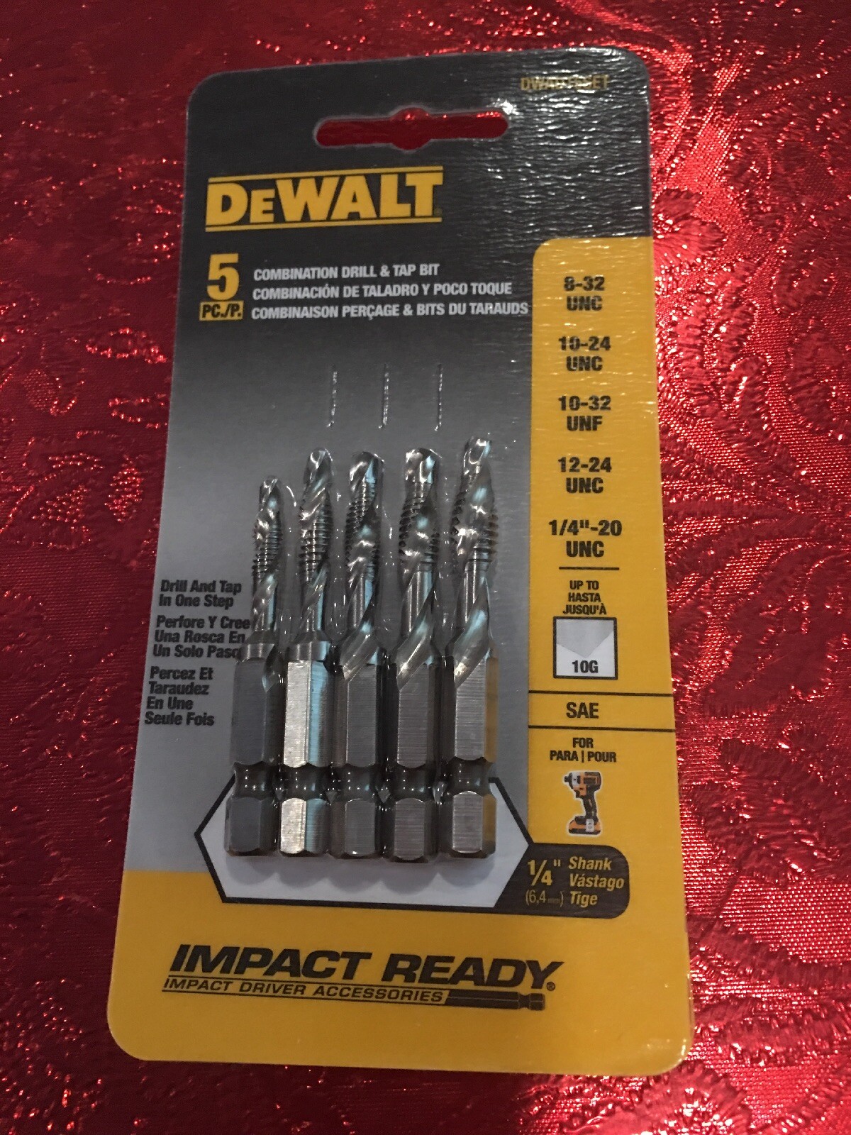 Dewalt Impact Ready 5-Pack SAE Drill & Tap Bit Set DWADT5SET | eBay