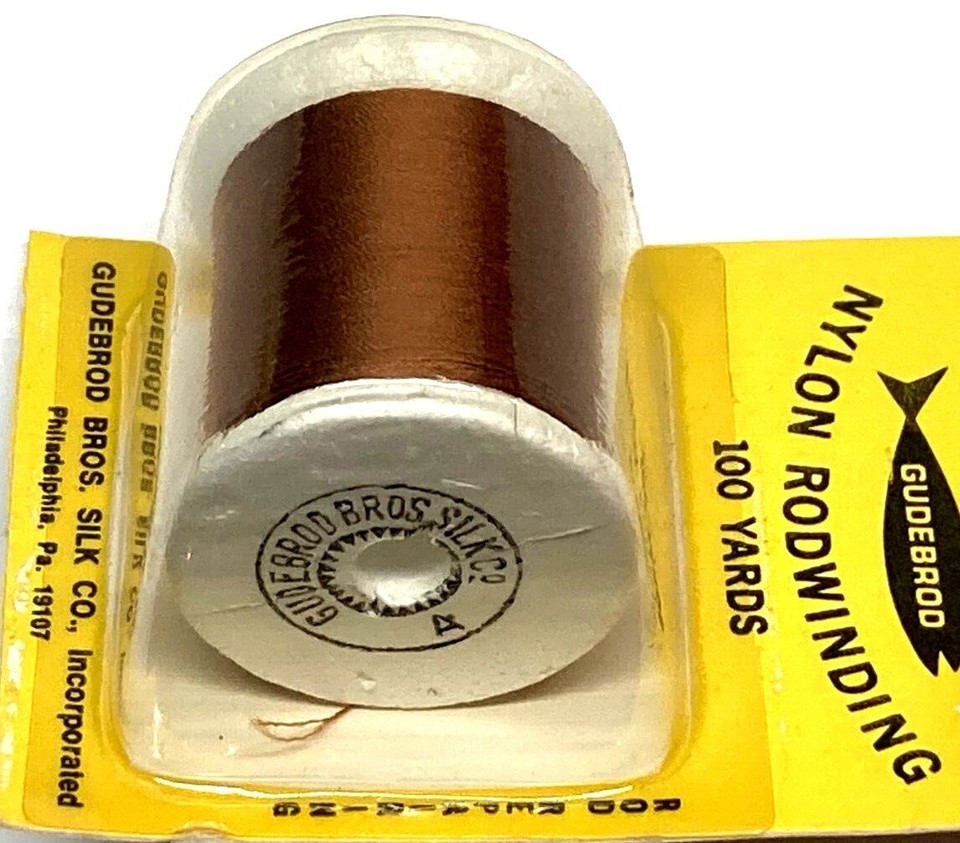 GUDEBROD Rod Winding Nylon Thread 100 Yard Spool Type A - Choose Your ...