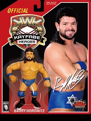 In Stock KWK Kayfabe Heroes Red Card Barry Horowitz - Retro Hasbro WWF ...
