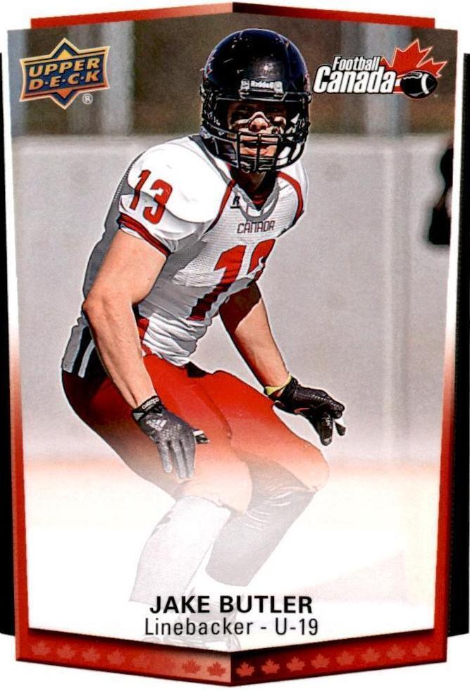 2015 Upper Deck USA Football - Canada U-19 Jake Butler #134 (RC) for ...