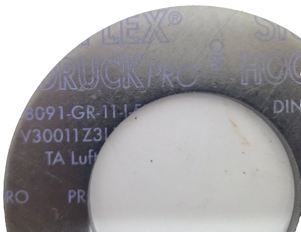 Qty 48 Sigraflex Flat Graphite Gasket, 1" Thick, 3mm Deep, 4.5" Diam ...