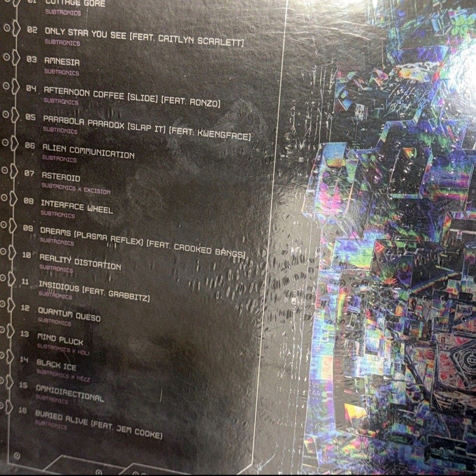 Subtronics - Tesseract - Double Gatefold Vinyl Black Smoke Sparkle LE ...