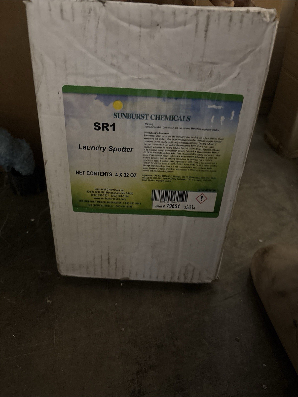 Sunburst chemicals SR1 Laundry spotter | eBay