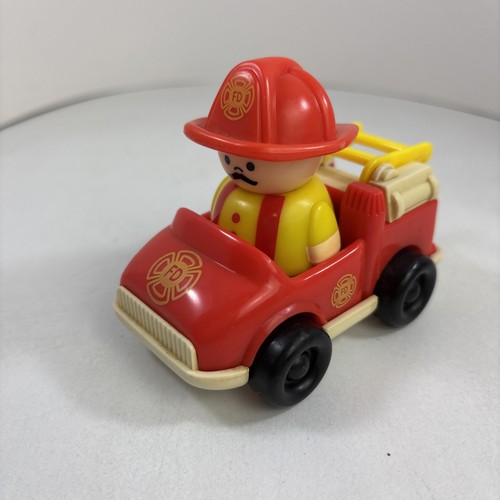 Vintage 1992 Shelcore Toy Fire Rescue Truck W/ Fireman Combo Playset | eBay
