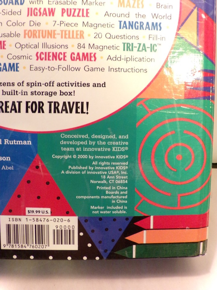 Innovative Kids Educational The Amazing Game Board Book Ages 6 To 99 ...