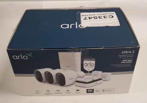 Arlo Pro 4 VMC5340P Spotlight Camera - White w/ mounting plate | eBay