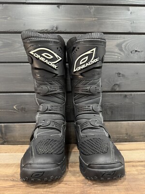 O'Neal Element Motorcycle Boots Off-Road MX Motocross Black Size 11 US ...
