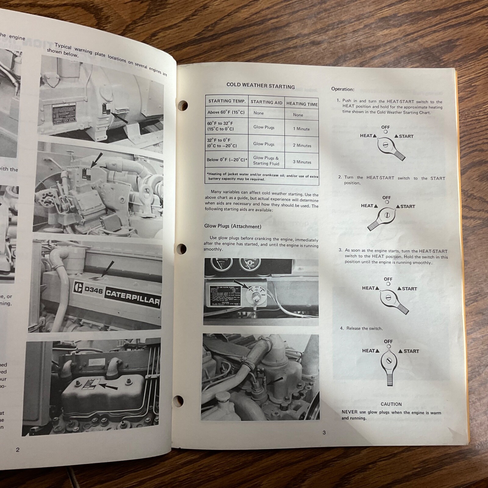 CAT Caterpillar D346 D348 D349 OPERATION & MAINTENANCE MANUAL ENGINE ...