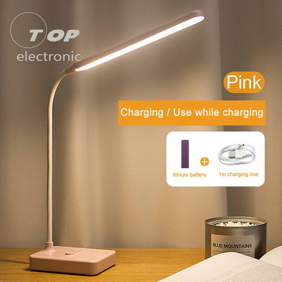 Led Desk Lamp USB Touch Dimmable Reading Light Student Study Bedside ...