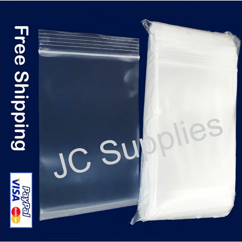 6x9" Clear Reclosable Bags 2Mil Zip Top Poly Plastic Zipper Seal ...
