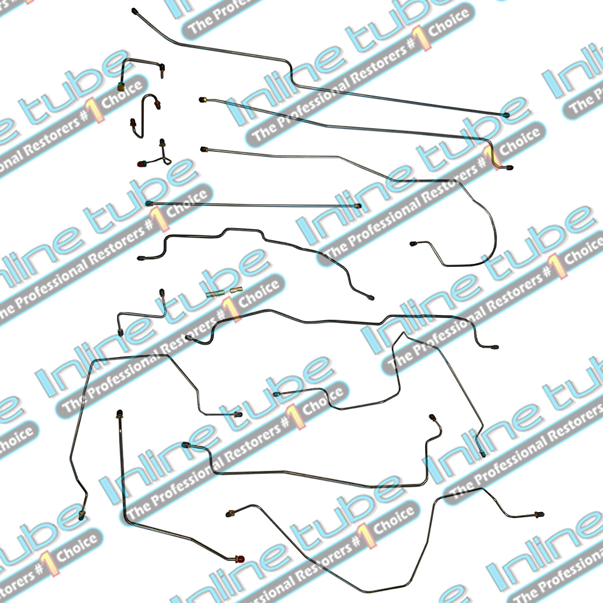 1990-94 Chevrolet GMC K1500 Complete Brake Line Set Kit Ext Cab 4wd ...