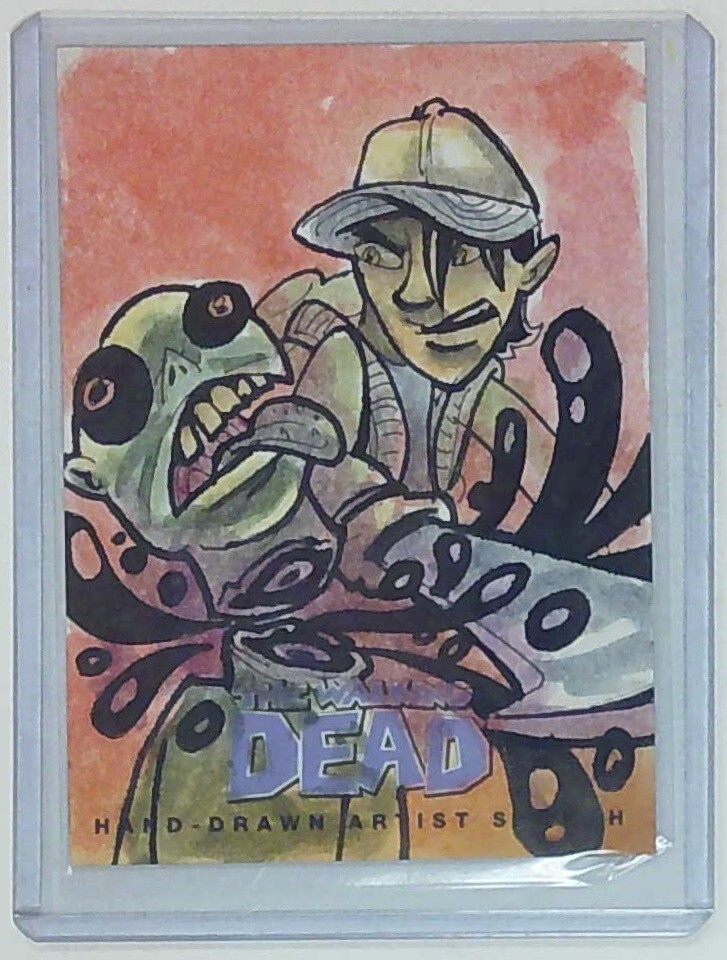 WALKING DEAD COMIC SKETCH CARDS SET 2: GLENN RHEE ARTIST JEREMY R ...
