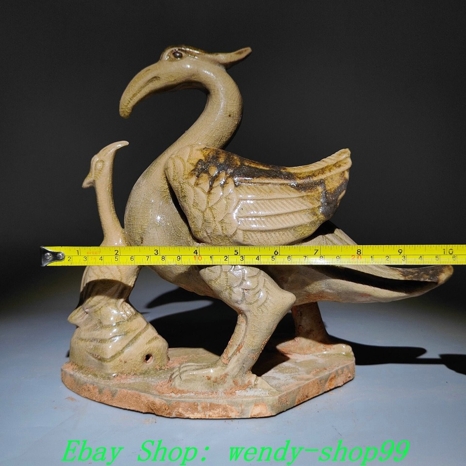 Old Chinese Song Dynasty Yue Kiln Porcelain FengShui Phoenix Bird ...