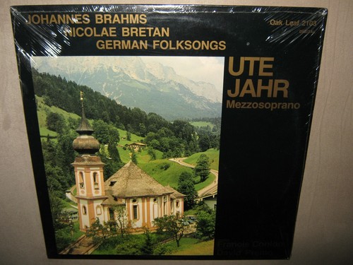 UTE JAHR Francis Conlon David Premo German Folksongs Brahms SEALED NEW ...