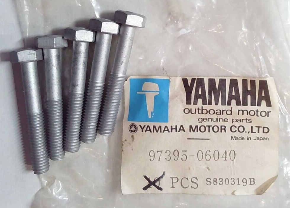 NOS Yamaha Outboard Water Pump Bolts QTY5 97395-06040 NEW OEM | eBay