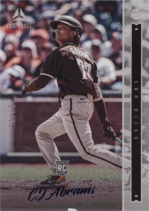 2022 Panini Chronicles - Luminance C.J. Abrams #20 Purple /25 (RC) for ...
