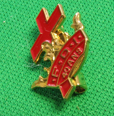 vintage Pin Back FDI 40 ANS religious New | eBay