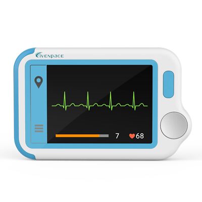 Home Heart Health Monitor , Portable Heart Rate Device With Electrode ...