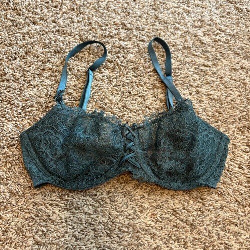 Victoria's Secret Dream Angels Pushup without Padding dark green lacy ...