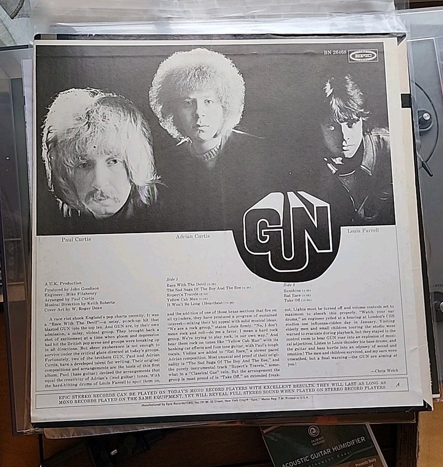 Gun Band vinyl vintage, Roger Dean Cover Epic BN 27468 VG+ Cleaned | eBay