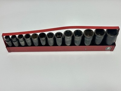Matco Tools USA 13pc 1/2” Drive Deep IMPACT Socket Set, SAE 7-16” 1-1/4 ...