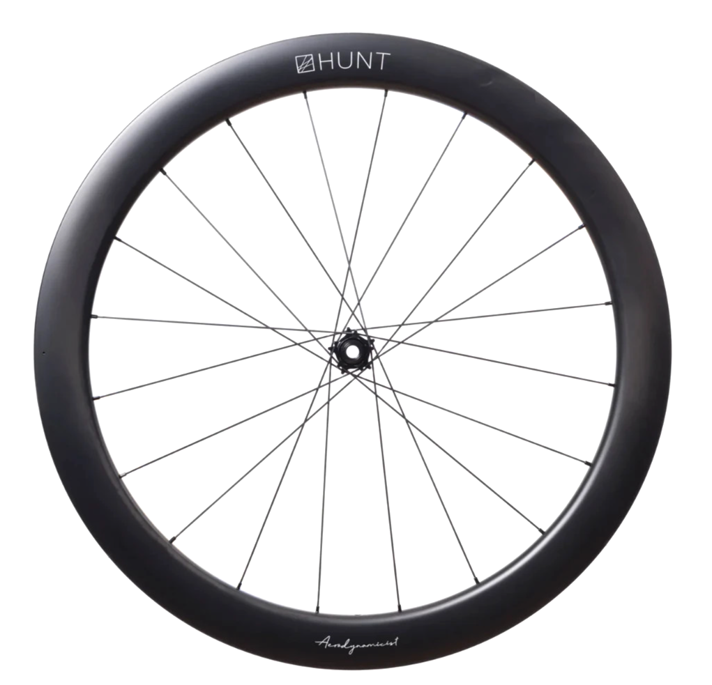 HUNT 54 Aerodynamicist UD Carbon Spoke Disc Tubeless FRONT Road Wheel ...